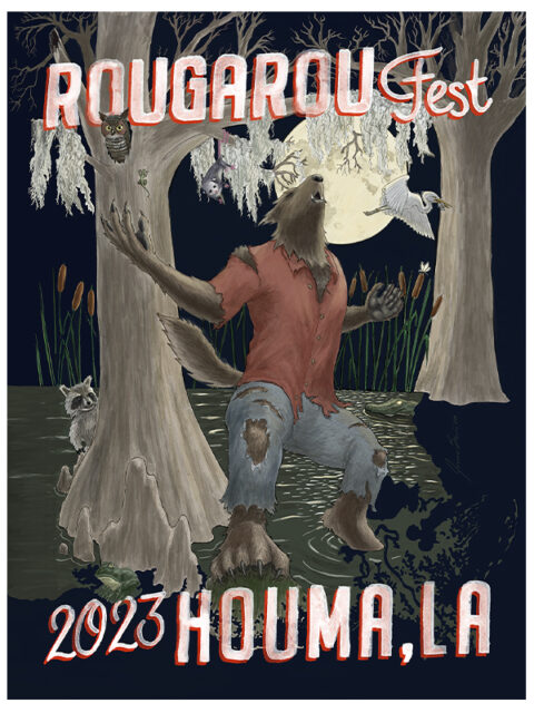 2023 OFFICIAL ROUGAROU FEST POSTER | Rougarou Fest