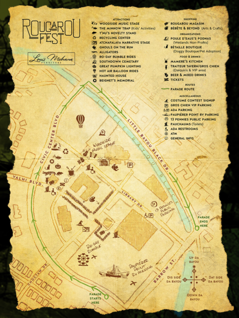 Fest Map | Rougarou Fest